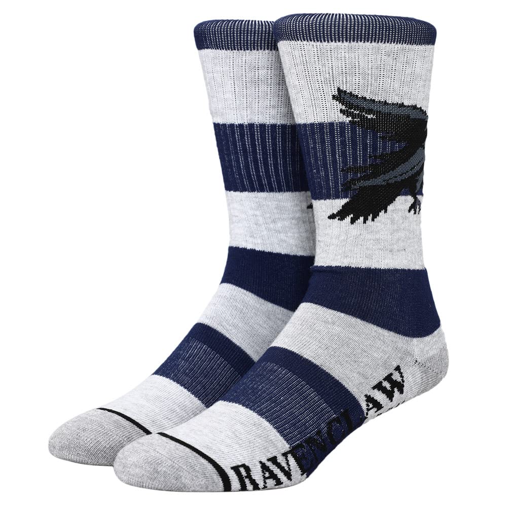 Harry Potter Hufflepuff Athletic Crew Socks for Men Yellow 10-13