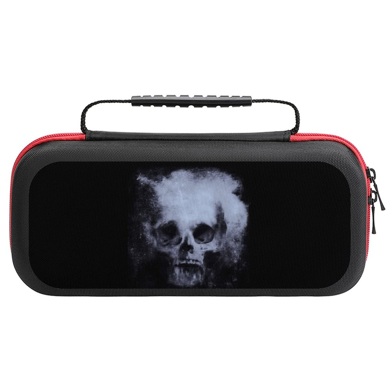 FunnyStar Bull Skull Horror Carrying Case Protective Shell Handbag for Nintendo Switch with 20 Game Card Bag
