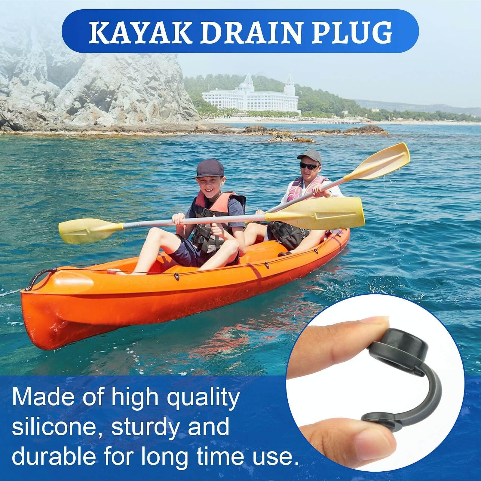 Fuoequl Kayak Accessories Urethane Drain Plug and Screw for Lifetime