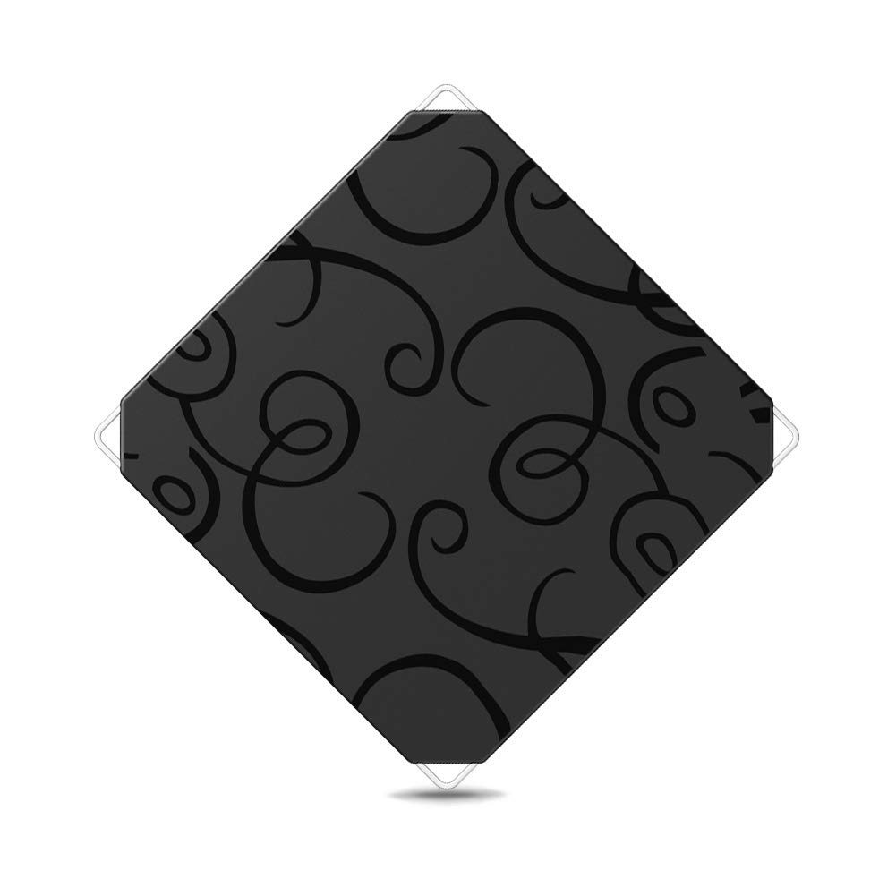 GEORGE&DANIS Portable Wardrobe Closet Cube Storage Accessory | 2pcs Plastic Square Panels 13.8" x 13.8", Black