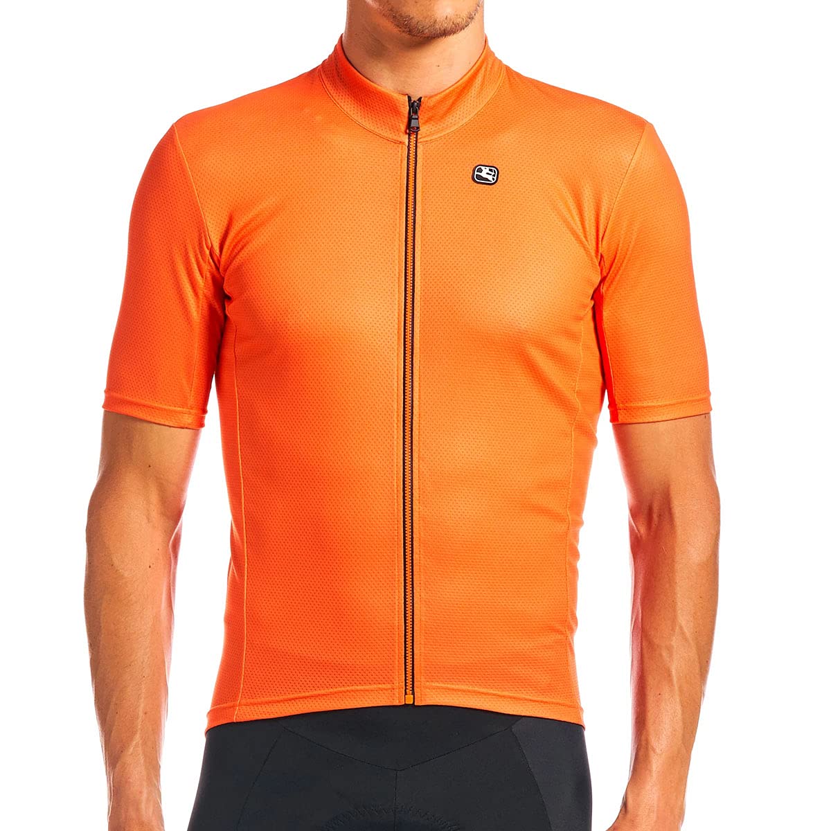 Giordana Men's Fusion Short Sleeve Cycling Jersey, Orange, M