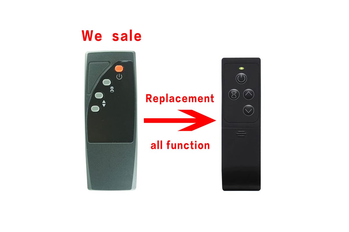 Generic Replacement Remote Control for Twin Star Duraflame 10HM4128 10HM1342 10HM4126 10HM2274 10HM4124 10QI071ARA 3D Electric Fireplace Heater