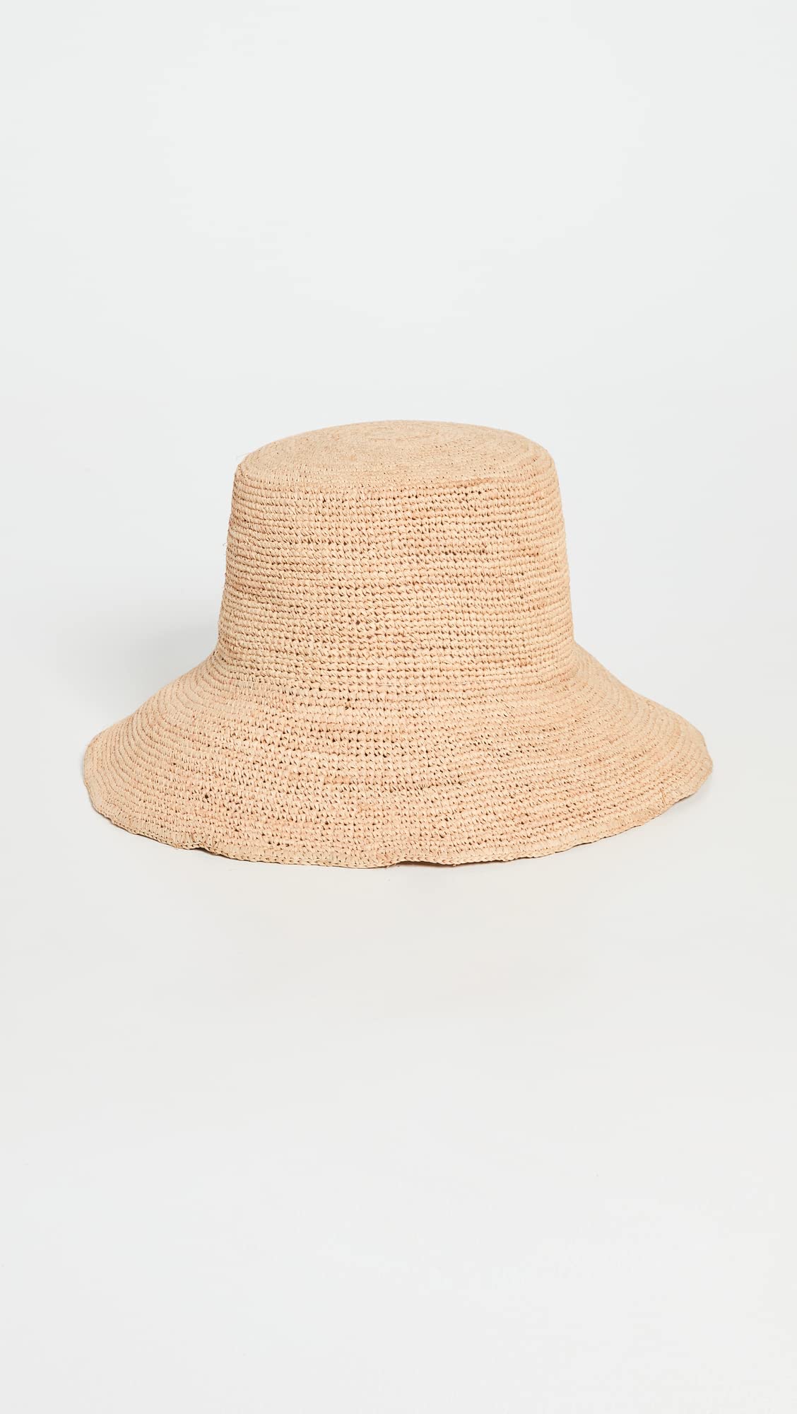 Hat Attack Women's Chic Crochet Bucket Hat, Natural, Tan, One Size