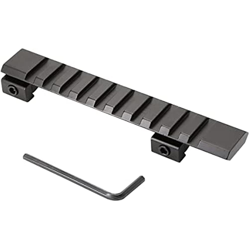 Gotical 11mm Dovetail to 20mm Picatinny Weaver Rail Mount Adapter 10 Slots Tactical Aluminum Alloy for Air Gun Rifle Scope