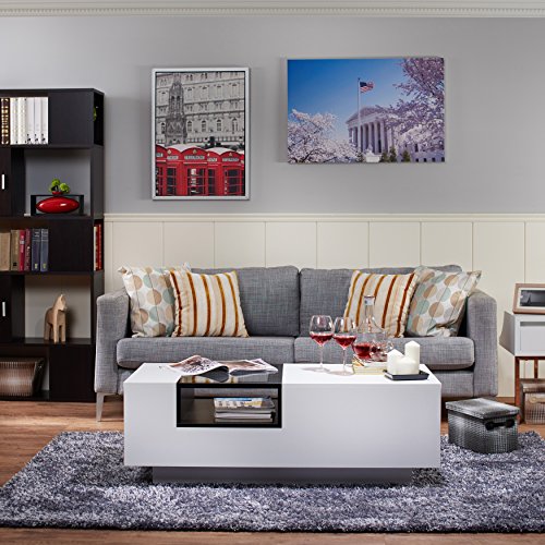 Furniture of America Dekker Modern Coffee Table, White