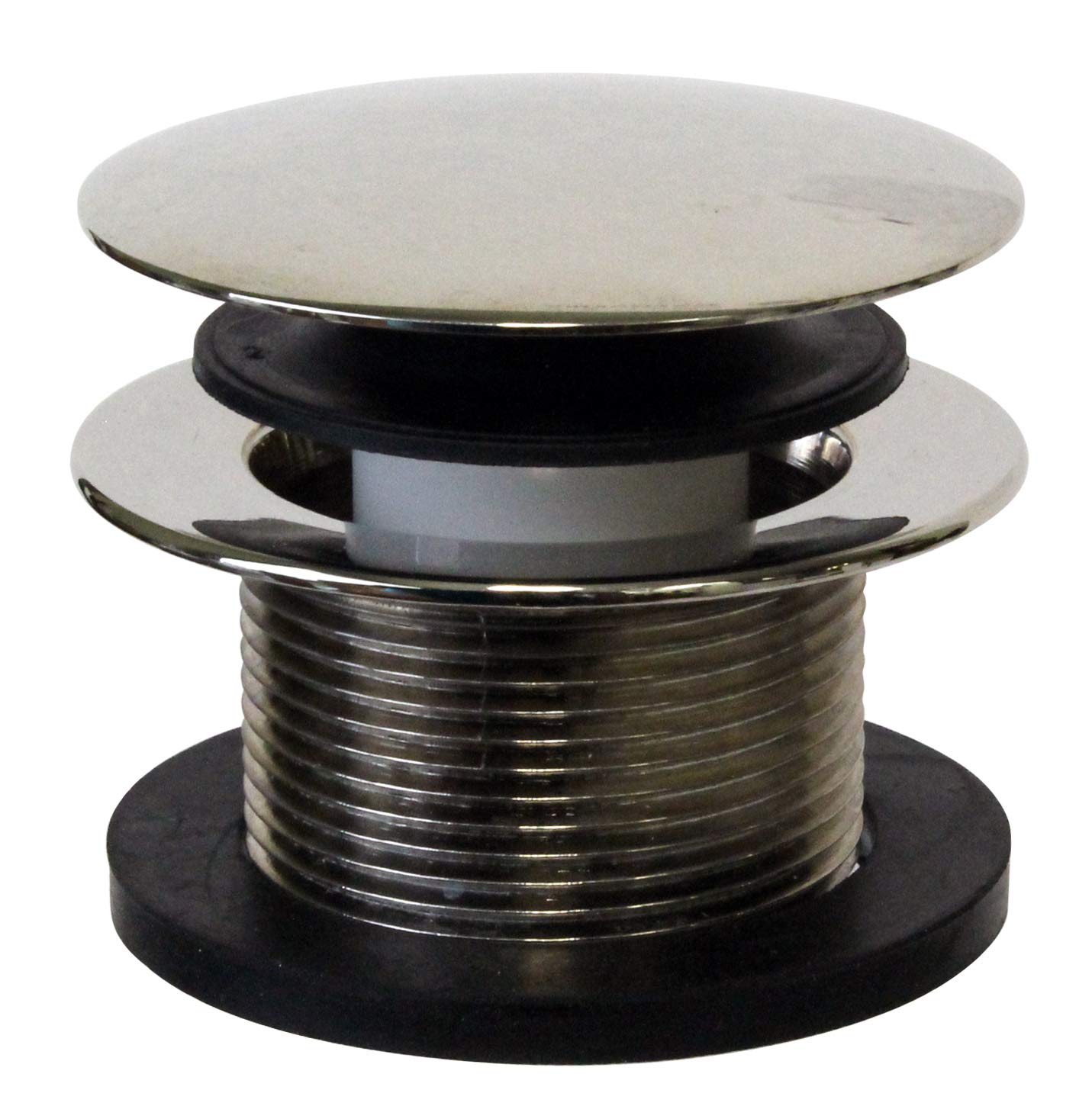 Westbrass D326HBJ-05 25" Bath Waste Assembly with Ball Joint, Tip-Toe Drain and Illusionary Overflow Faceplate, Polished Nickel