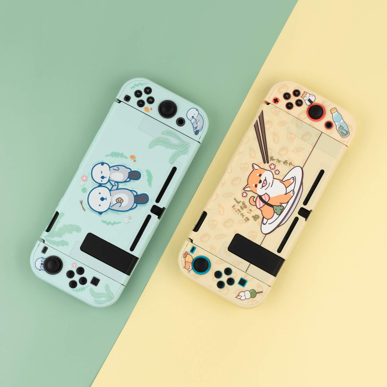 GeekShare Protective Case Slim Cover Case for Nintendo Switch and Joy-Con - Shock-Absorption and Anti-Scratch (Sea Otter)
