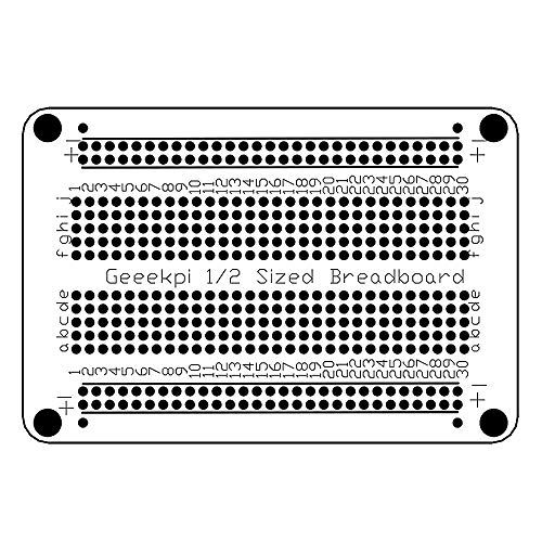 GeeekPi Gold-Plated Prototype PCB Solderable Breadboard for DIY Arduino Soldering Projects, Electronics Projects & Raspberry Pi, with M-M Dupont Jumper Wire Cable (4PCS+1 Mini Board, Green)