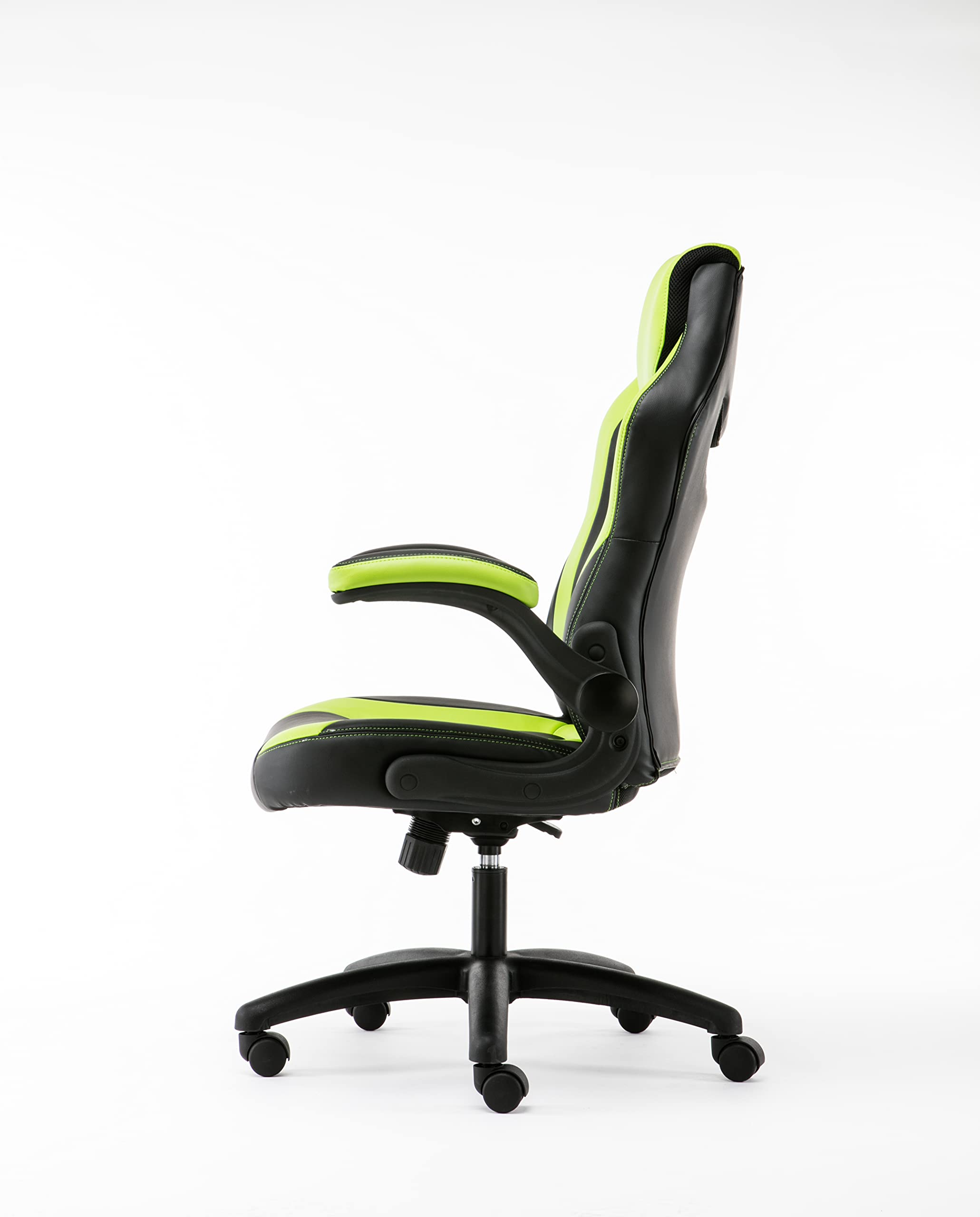 Gaming Chair Executive Computer Office Desk Chair 360°Swivel Flip-up Arms Ergonomic for Lumbar Support