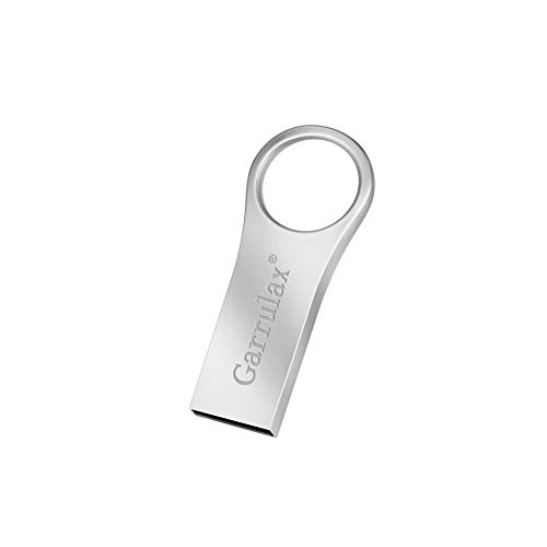 GARRULAX USB Flash Drive, 8GB / 16GB / 32GB / 64GB USB 2.0 Metal USB Memory Stick Date Storage Pendrive Thumb Drives (32GB, Silver)
