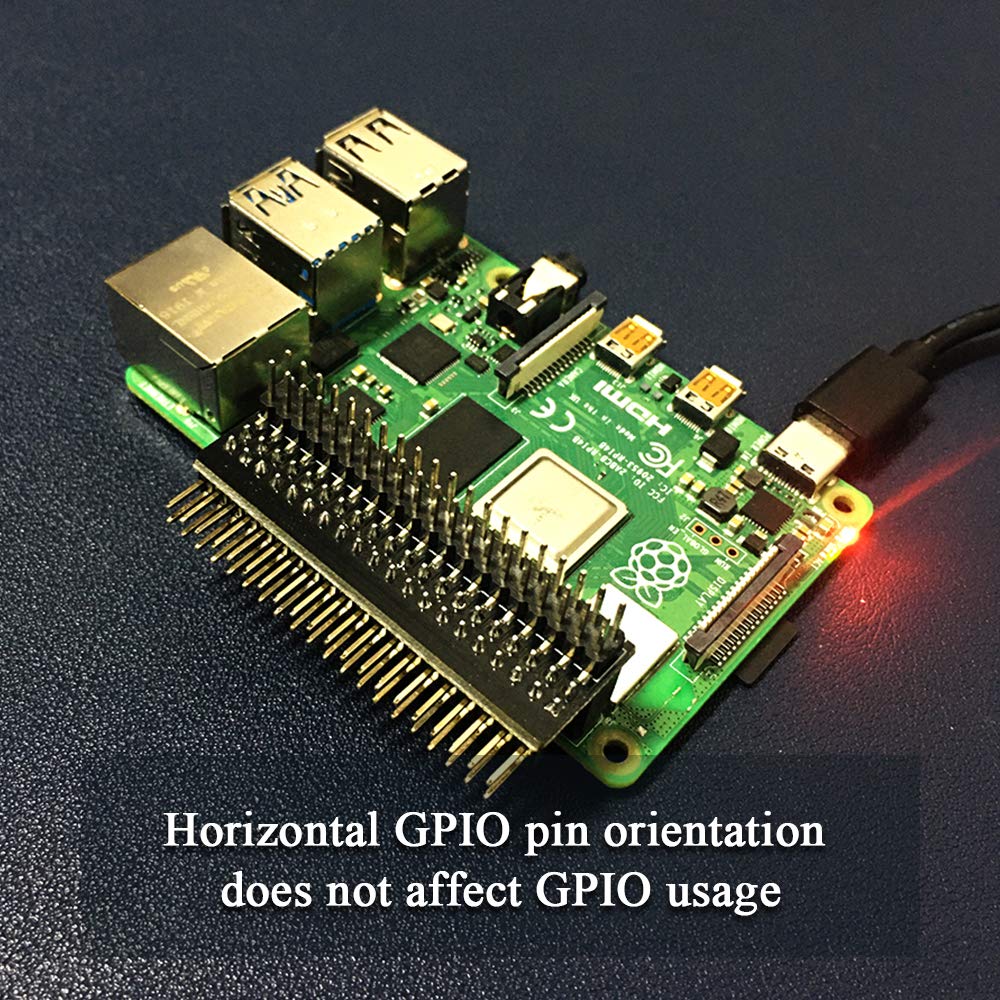 GeeekPi Micro Connectors 40-pin GPIO 1 to 2 Expansion Board for Raspberry Pi, 2 x 20-pin Strip Dual Male Header Double Row Straight GPIO Connector Pin Header Compatible with Raspberry Pi(2Pack)