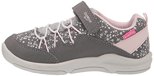 OshKosh B'Gosh Girls Cycla EverPlay Sneaker, Grey, 9 Toddler