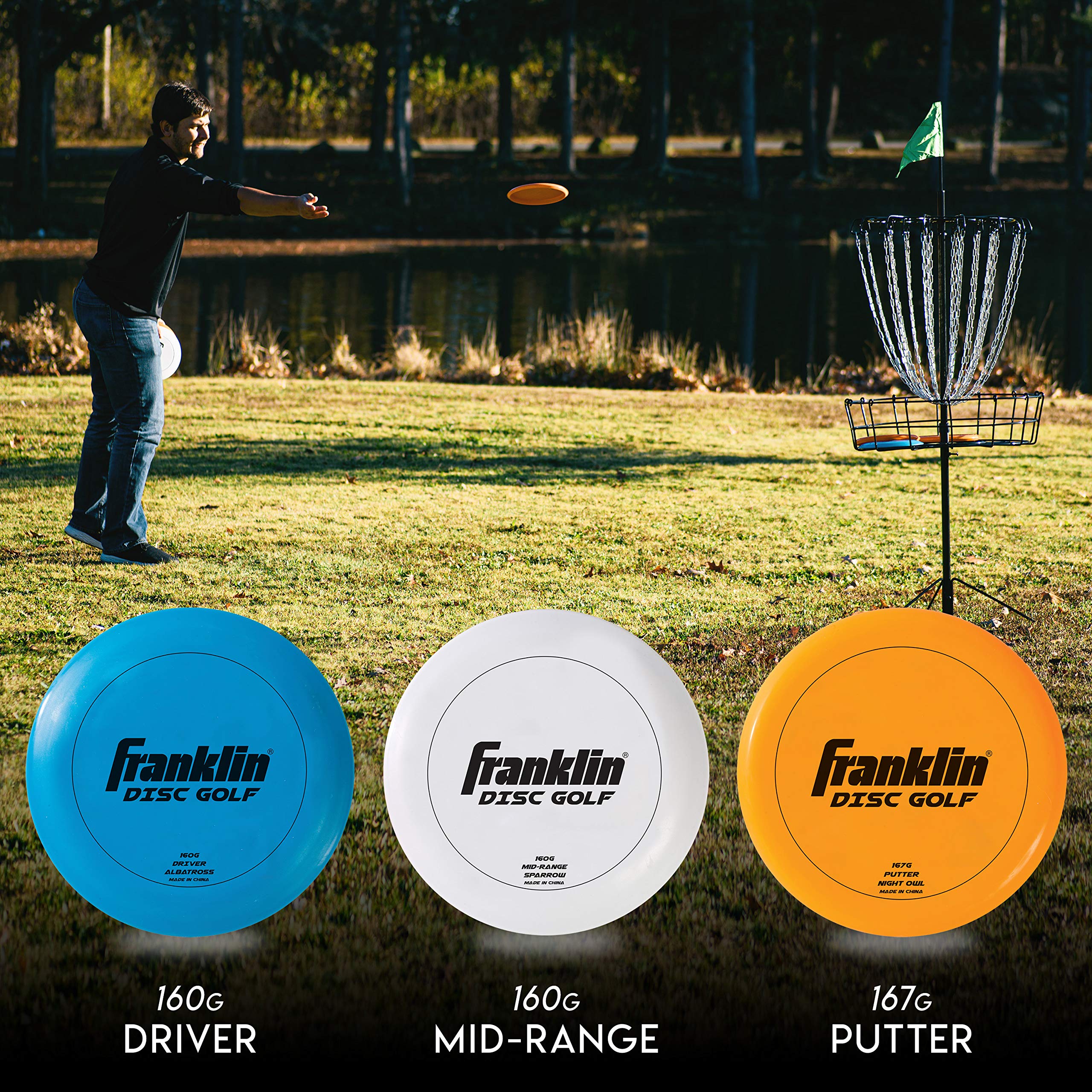 Franklin Sports Disc Golf 3 Pack