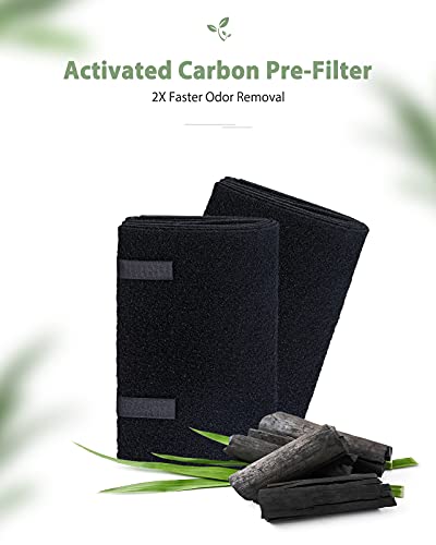 Future Way Upgraded Filter Compatible with Honeywell 50250/24000 / 24500 Air Purifier, 2 Wrapping Carbon Filters