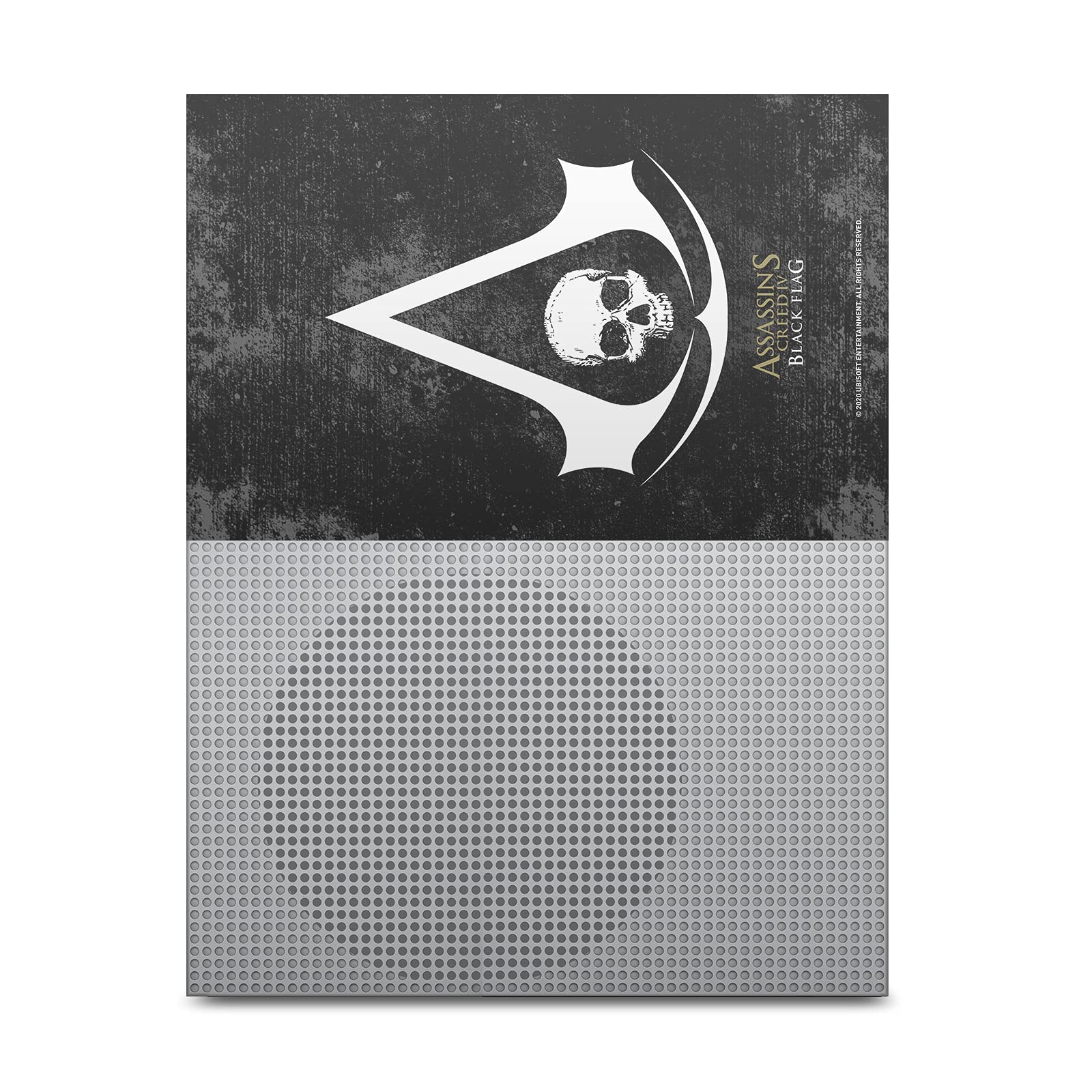 Head Case Designs Officially Licensed Assassin's Creed Grunge Black Flag Logos Vinyl Sticker Gaming Skin Case Cover Compatible With Xbox One S Console