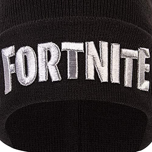 FORTNITE Video Game Beanie Hat - Squad Up, Llamas, Cuddle Team Leaders Beanie (Black Logo)