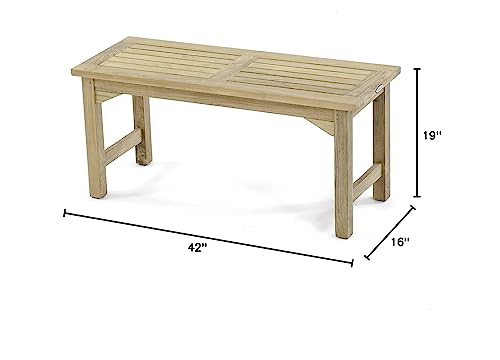 Westminster Teak 42-inch Veranda Backless Bench