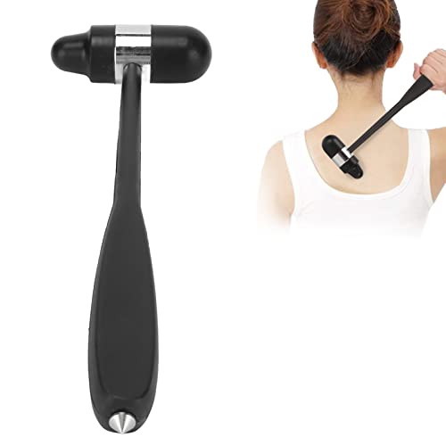 Neurological Hammer, Neurological Examination Hammer Massage T Shape Silicone Head Percussion Hammer with Pointed Tip Handle for cutaneous and Superficial responses