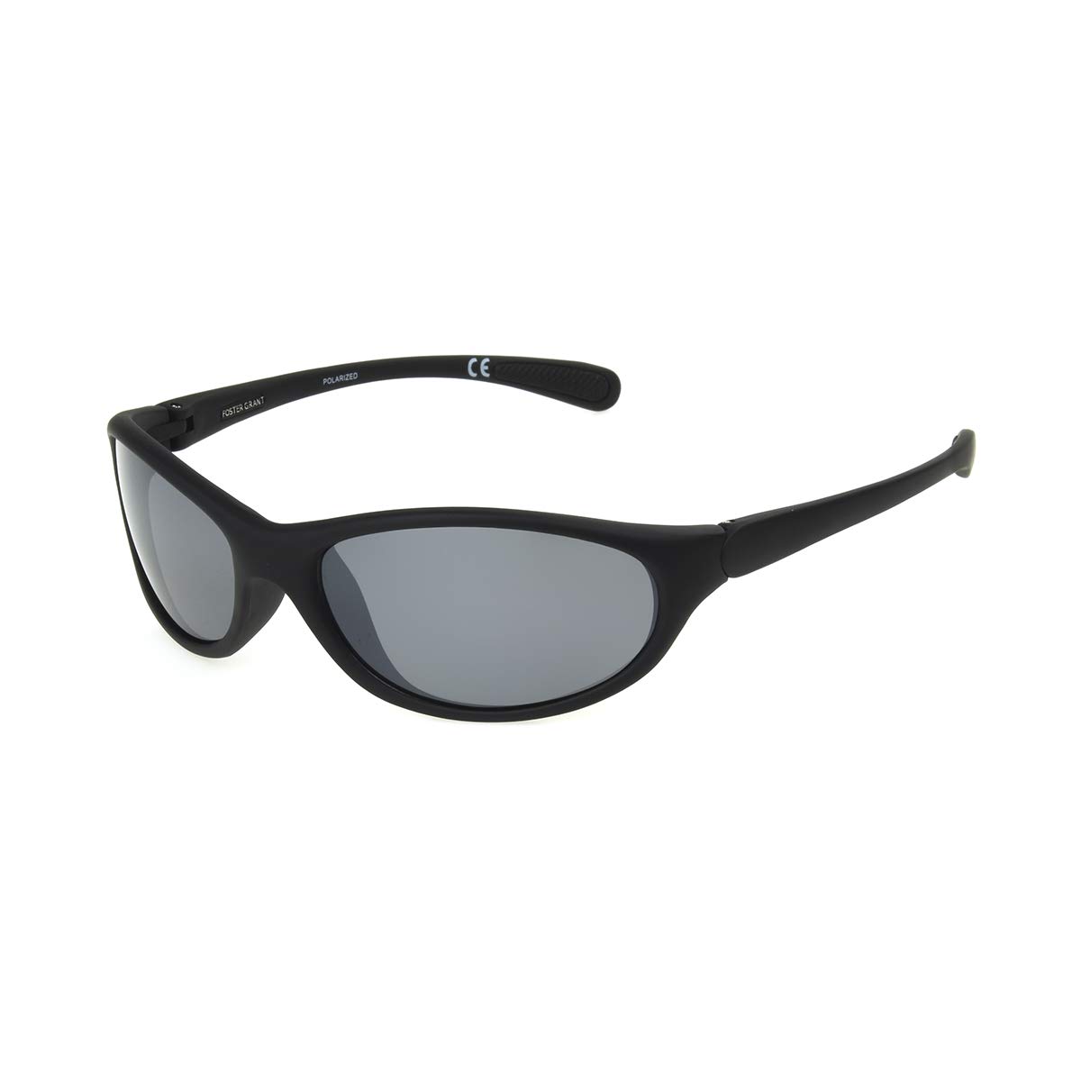 Foster Grant mens Structure Sunglasses, Black/Smoke, One Size US