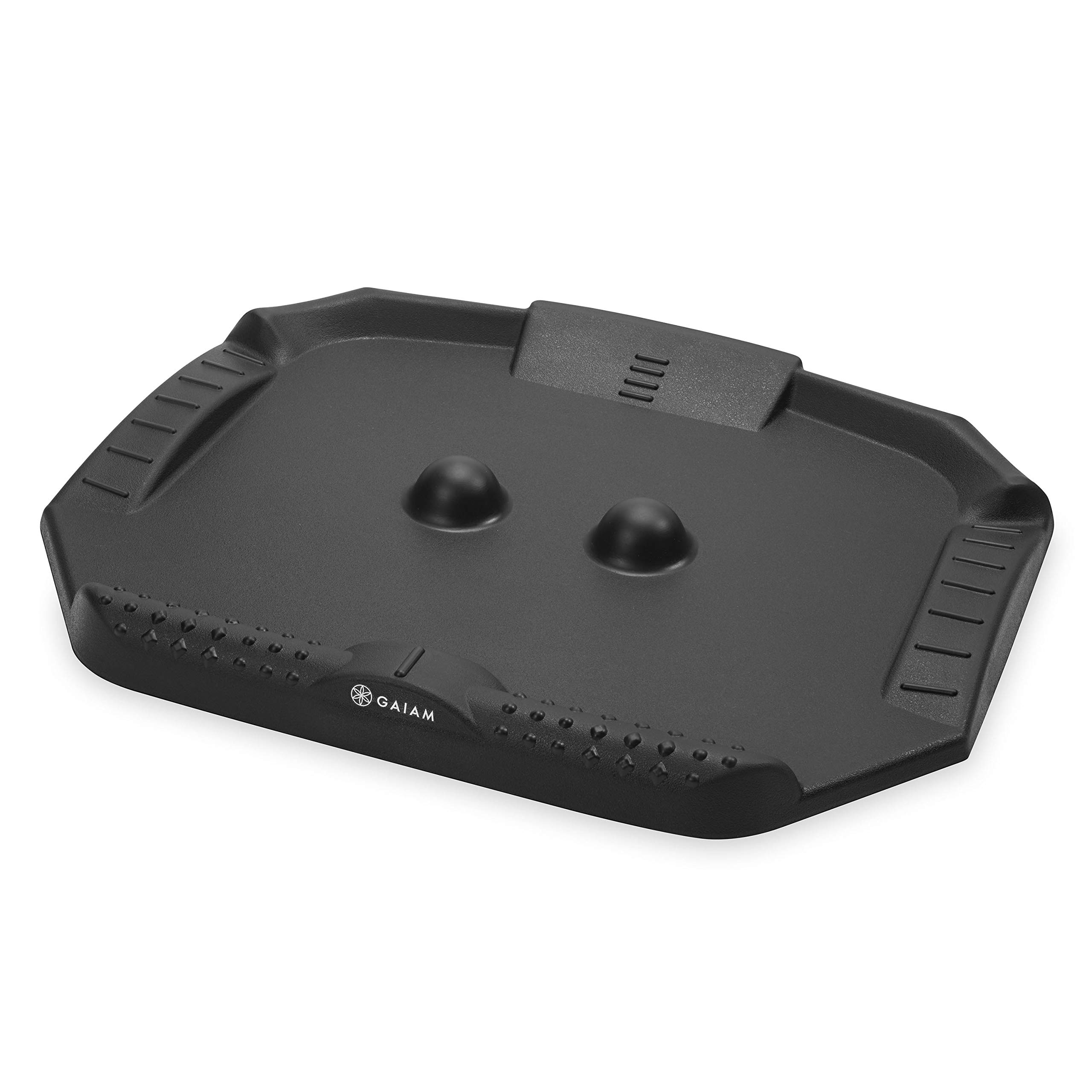 Gaiam Standing Mat for Office Desks - Ergonomic Anti Fatigue Balance Board Cushion with Beveled Edges & Foot Massage Ball Knobs (27" L x 22" W)