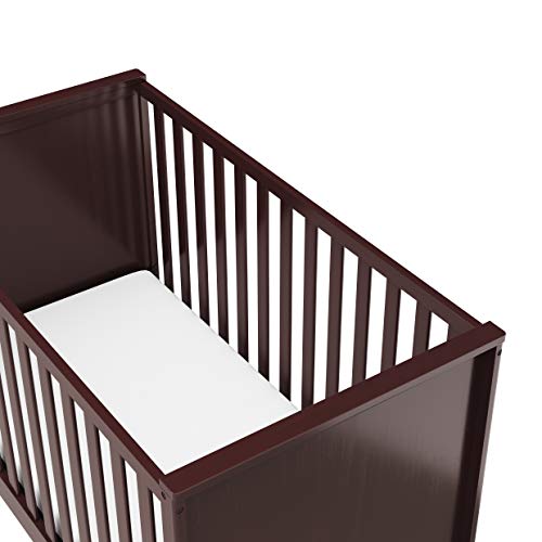 Graco Melbourne 3-in-1 Convertible Crib (Espresso) β Converts from Baby Crib to Toddler Bed and Daybed, Fits Standard Full-Size Crib Mattress, Adjustable Mattress Support Base