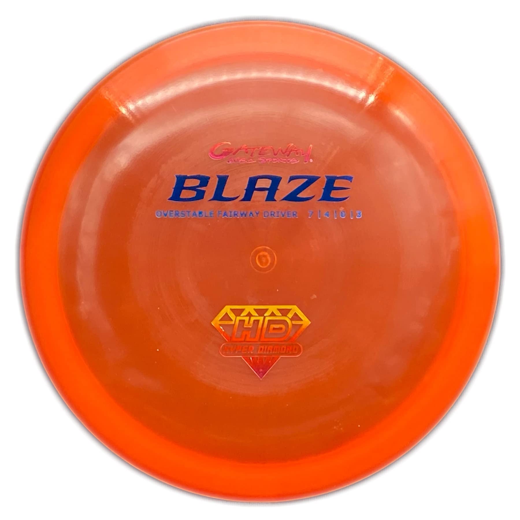 Gateway Disc Sports Hyper-Diamond Blaze Fairway Driver Golf Disc [Colors Will Vary] - 173-176g