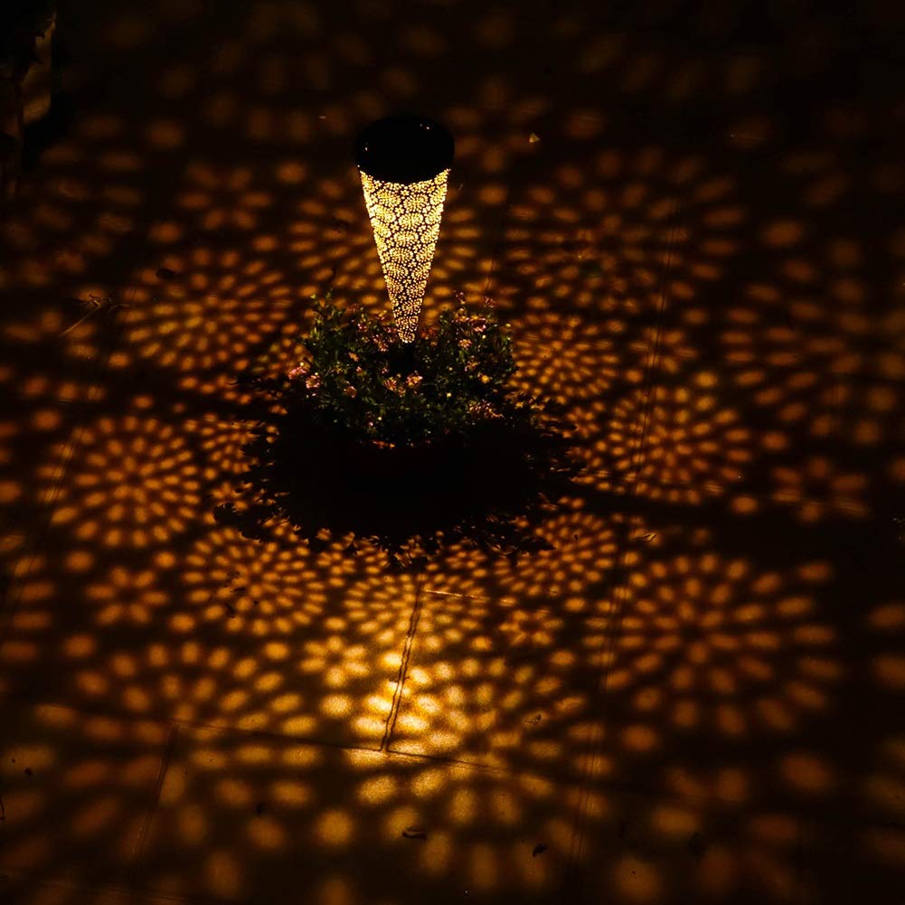 FZZ Garden Post Light Pathway Lamp Solar Garden Lamp Ground Plug Lamp Home Garden Courtyard Landscape Lawn Outdoor Waterproof Led Photosensitive Grass Plug Atmosphere Lamp