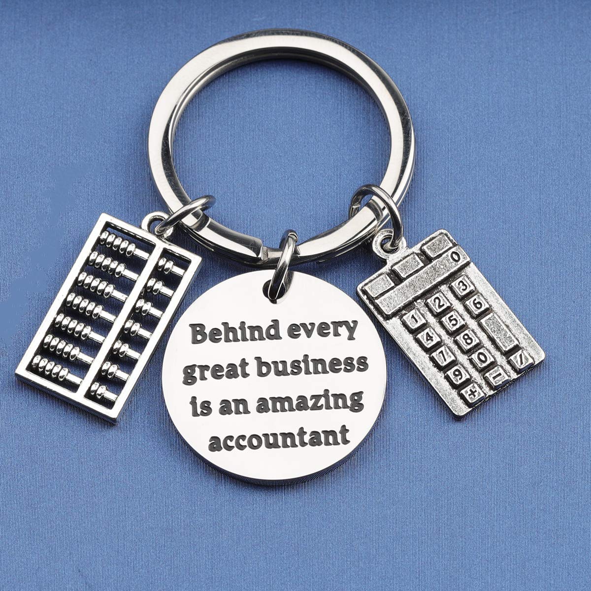 FUTOP Accountant Gifts Behind Every Great Business Is an Amazing Accountant Keychain Accountant Graduation Gift CPA Keychain(accountant keychain)