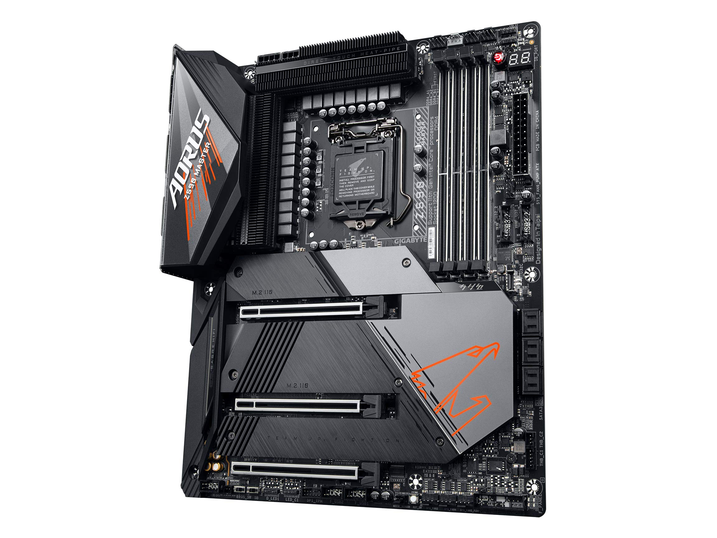 GIGABYTE Z590 AORUS Master (LGA 1200/Intel Z590/ATX/Triple M.2/PCIe 4.0/USB 3.2 Gen2X2 Type-C/Intel WiFi 6E/AQUANTIA 10GbE LAN/Gaming Motherboard)