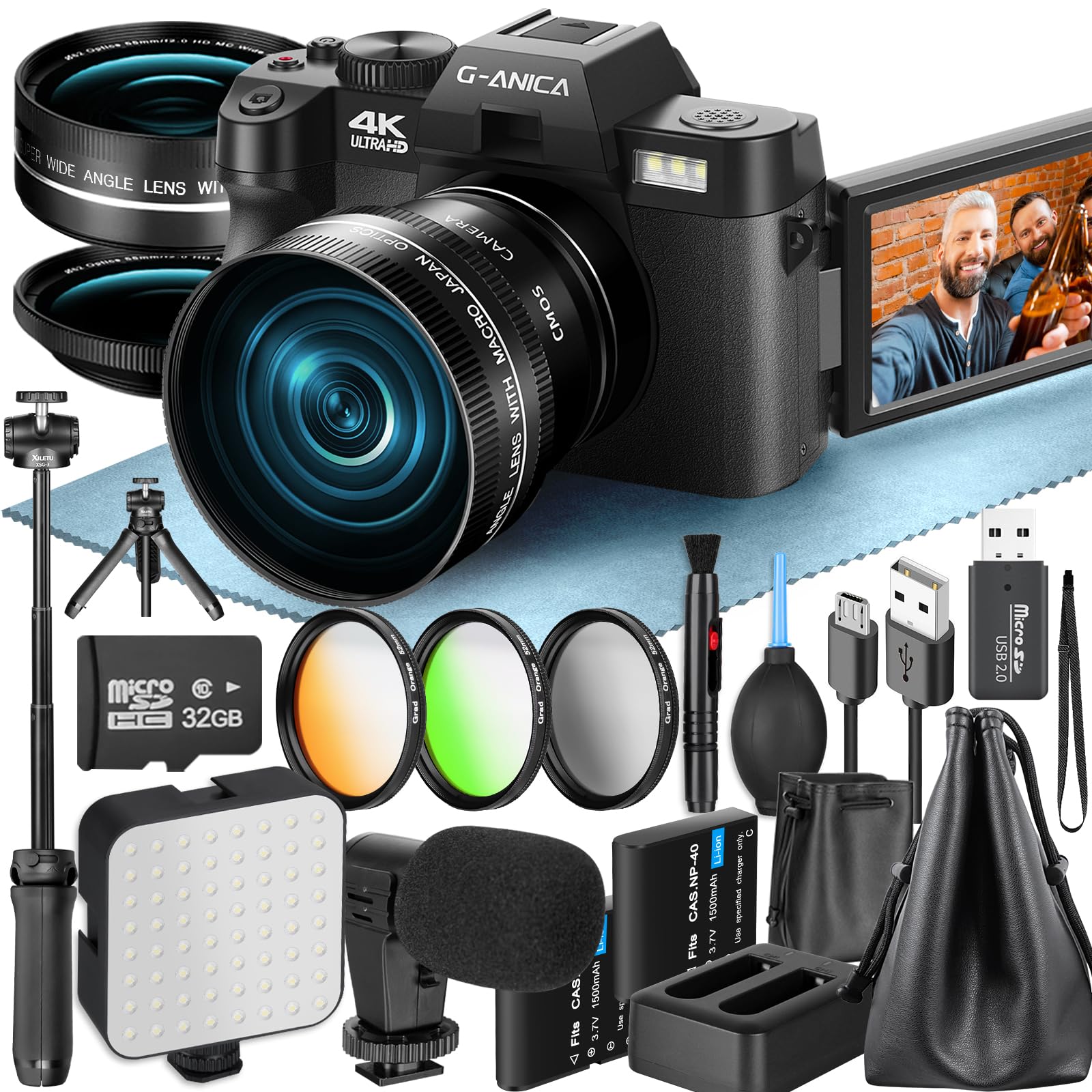G-Anica 4K Digital Cameras for Photography