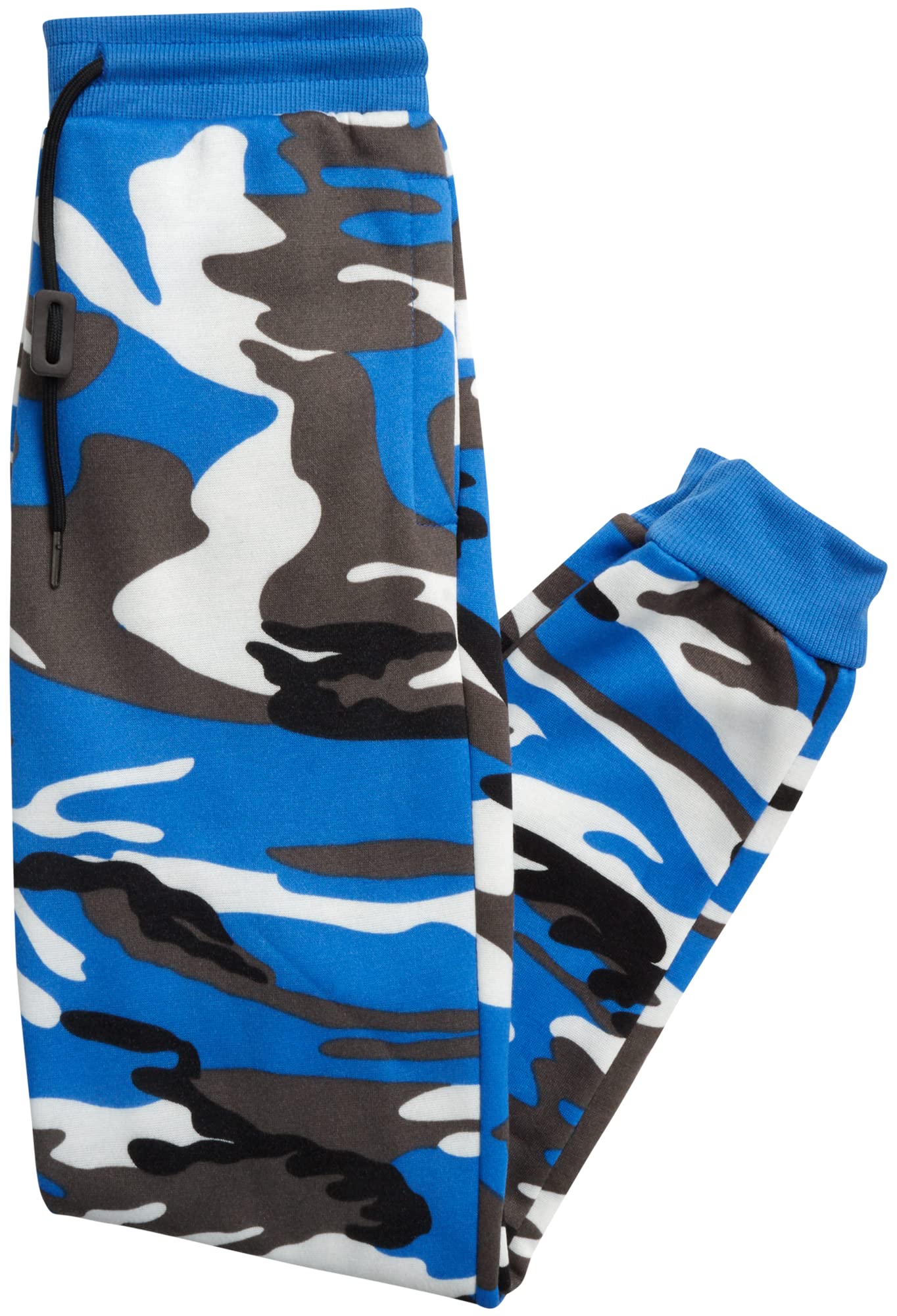 Galaxy by Harvic Boys' Sweatsuit Set - 2 Piece Camo Fleece Hoodie and Sweatpants (S-XL), Size M, Royal