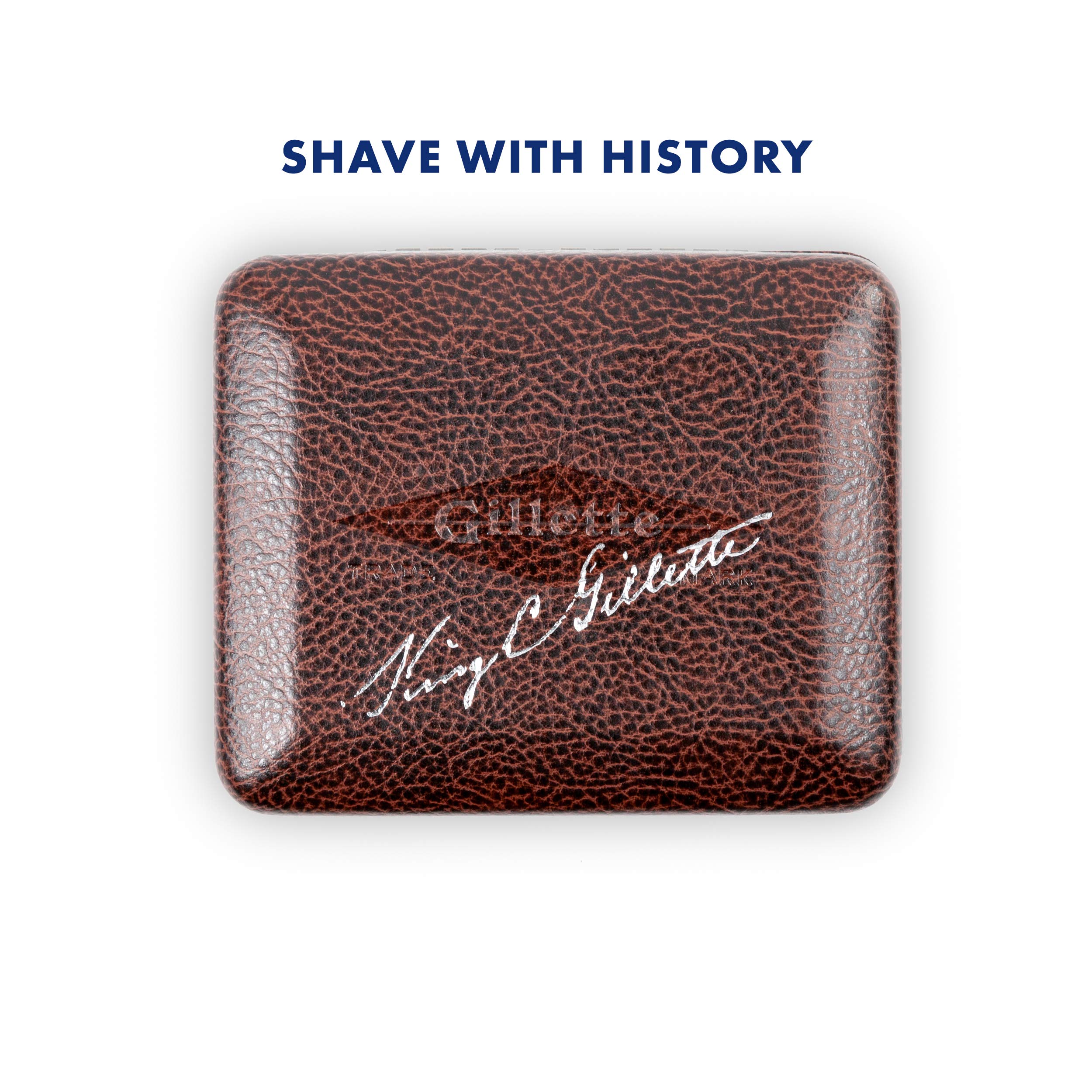 Gillette Heritage Safety Razor Kit includes Double Edge Safety Razor Blade and Travel Case