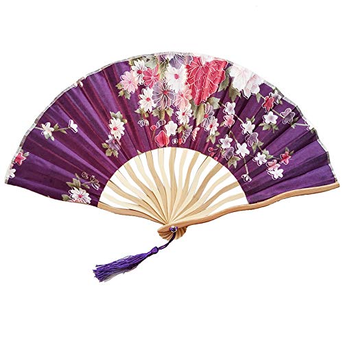 Held Hand Paper Chinese Decor Fan Party Wedding Style Fan Folding Fans Small Loud Fan (0-L, L)