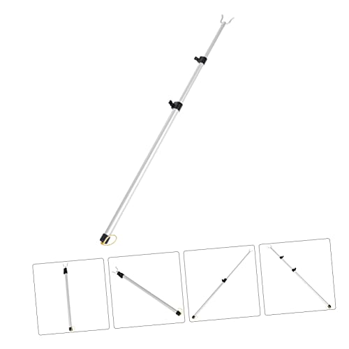 SHOWERORO 1pc Closet Clothes Rail Heavy Duty Shelves Pant Hooks for Closet Adjustable Hitch Metal Clothesline Pole Clothesline Poles for outside Clothesline Poles Outdoor Cloth Hanger Pole