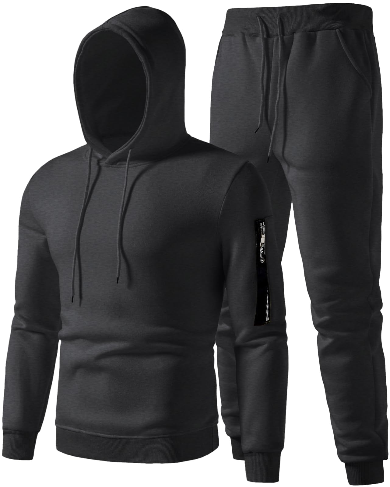 Hakjay Mens Sweatsuits Sets, Track Suits Men Set, Jogging Suits with Zipper Pockets
