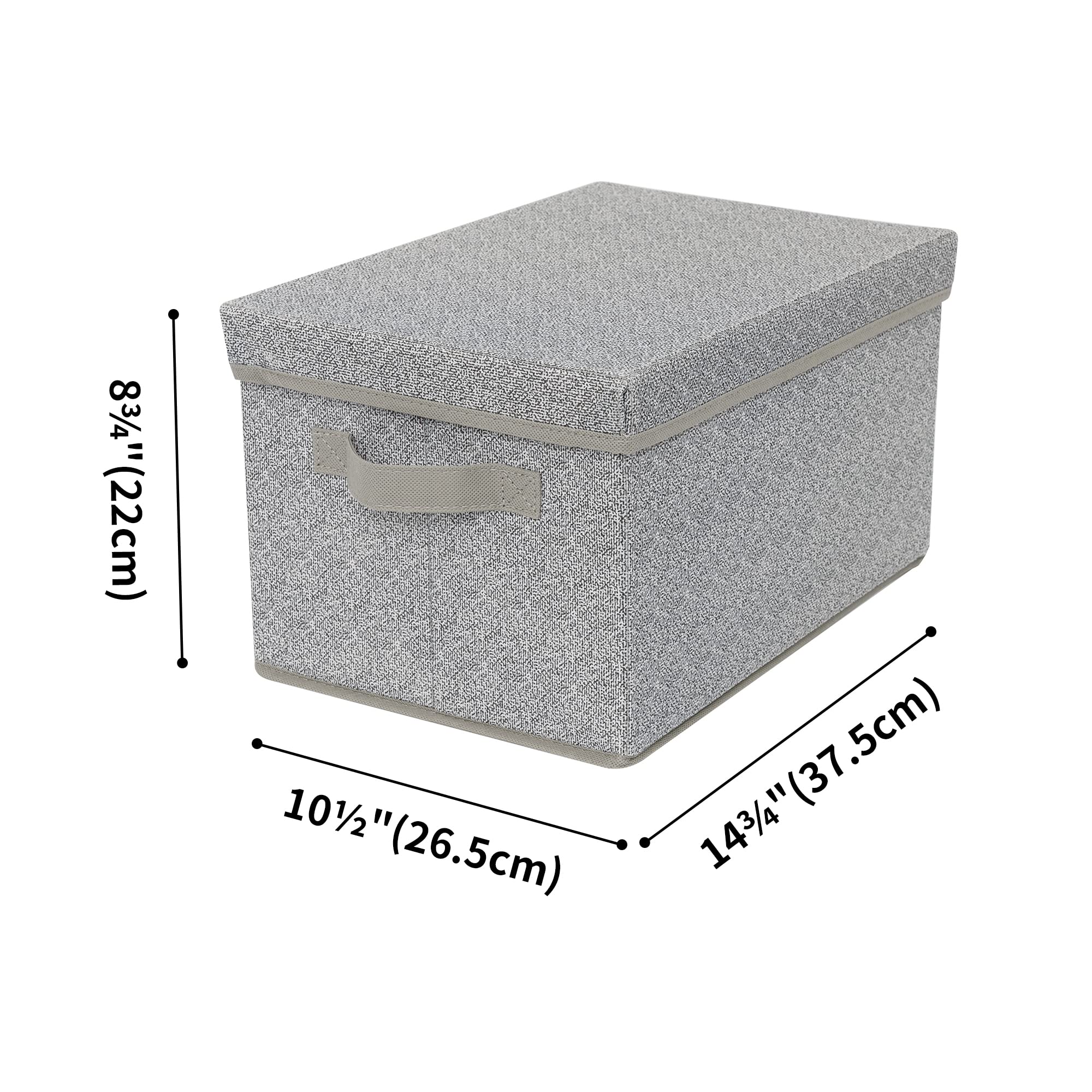 GRANNY SAYS Bundle of 3-Pack Extra Large Rectangle Storage Bins & 3-Pack Large Rectangle Closet Storage Bins with Lids