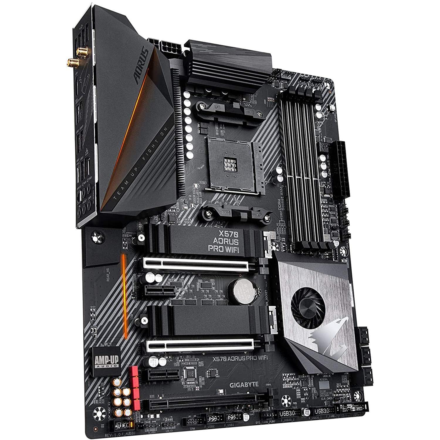 GIGABYTE X570 AORUS PRO Wi-Fi (AMD Ryzen 3000/X570/ATX/PCIe4.0/DDR4/USB3.1/Realtek ALC1220-VB/Fins-Array Heatsink/RGB Fusion 2.0/2xM.2 Thermal Guard/Gaming Motherboard)