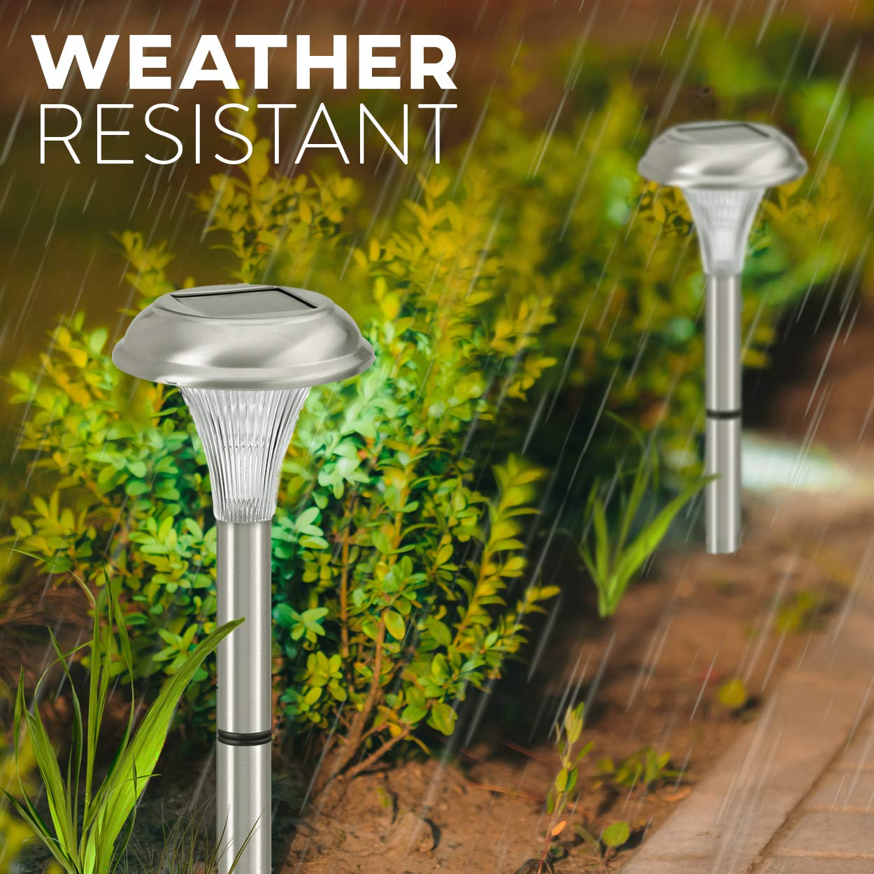 GardenBliss Best Solar Lights for Outdoor Pathway, 10 Brightest Light Set for Walkway, Patio, Path, Lawn, Garden, Yard Decor, Double Waterproof Seal, Large Led Landscape Outside Post Lighting Lamps