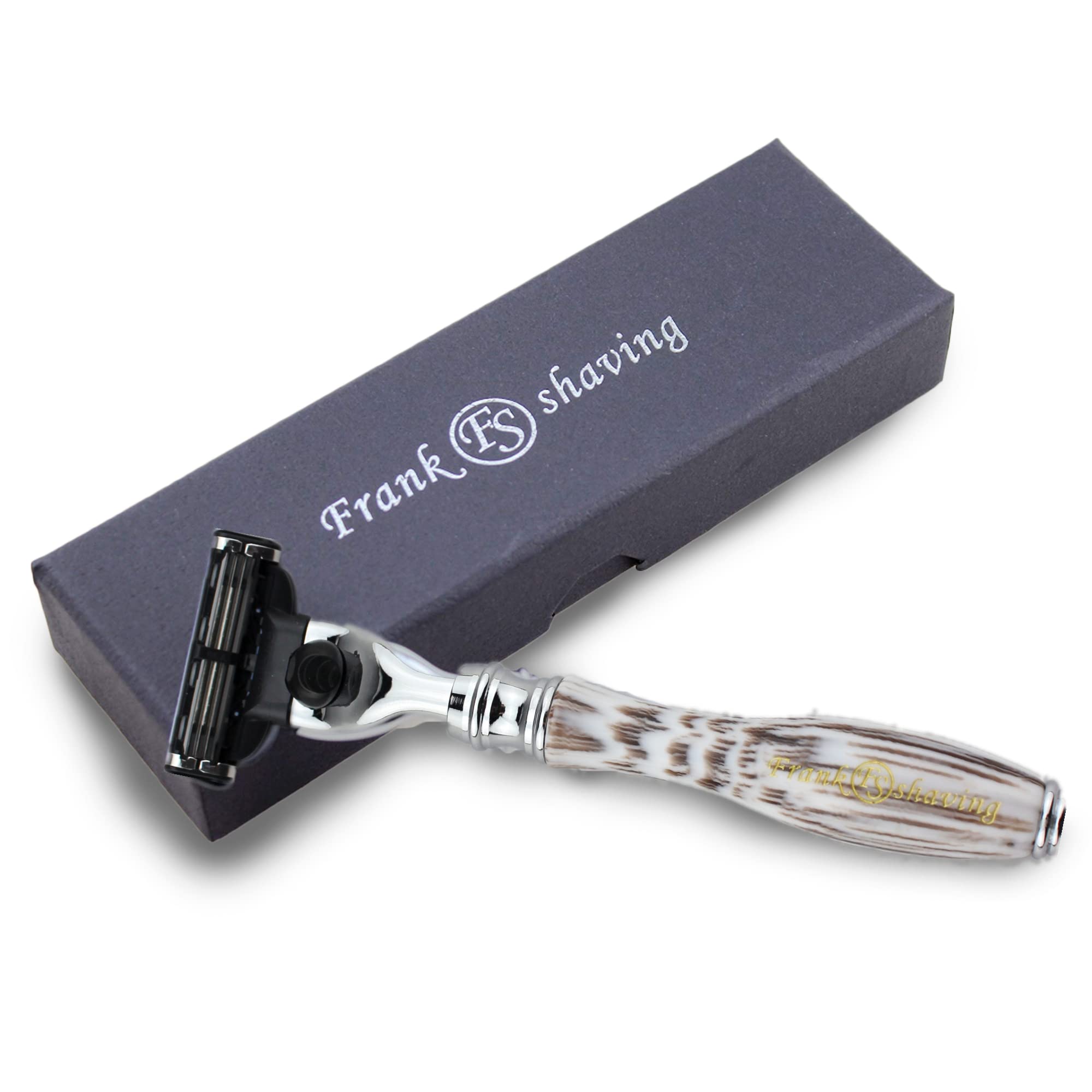 Frank FS shaving Shaving Razor for Men,3 Blade Razor with Handle Beard Body Hair Razors Gift for Boyfriend Father