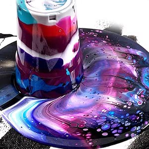 Floetrol Pouring Medium for Acrylic Paint - Flood Floetrol Additive and Pixiss Acrylic Pouring Oil - Perfect Flow 100% Pure High Grade Silicone (100ml/3.3-Ounce)