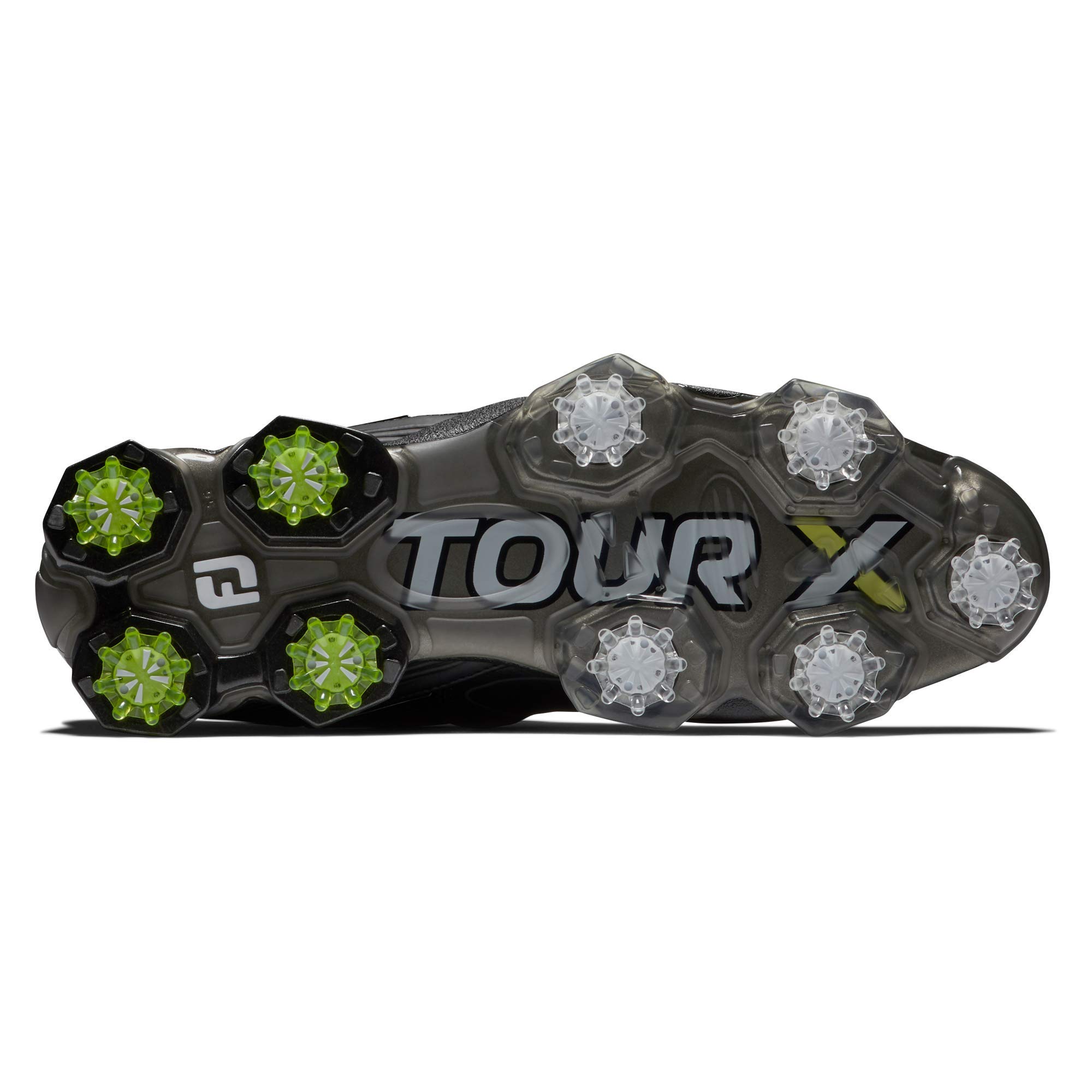 FootJoy Men's Tour X Previous Season Style Golf Shoes, White/Navy/Lime, 8 Wide