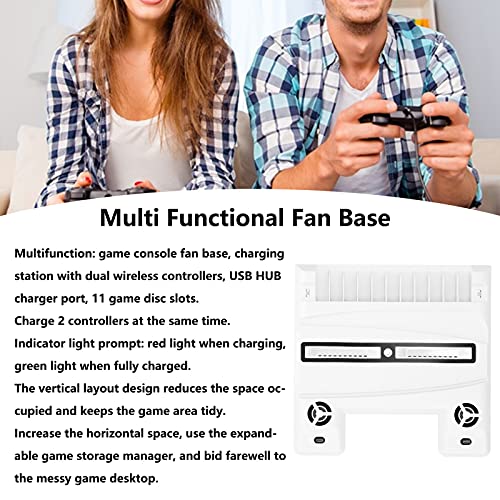 Handle Charging Base Bracket with Cooling Fan, Practical Multi Functional Fan Base for Home for Electronic Games