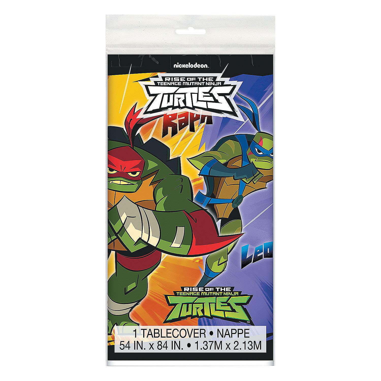 Fun Express - Rise of The TMNT Plastic Table Cover for Birthday - Party Supplies - Licensed Tableware - Misc Licensed Tableware - Birthday - 1 Piece