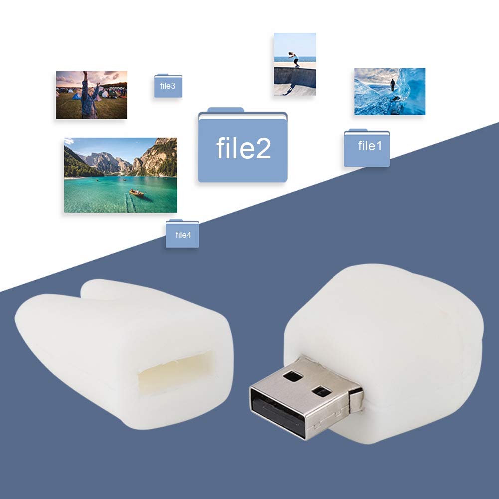 Furnoor Tooth Shape USB Storage, Tooth Shape Flash Drives Storage USB 2.0 Interface U Disk Memory Stick 16G Drive Storage