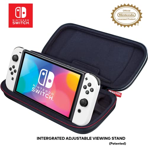 Game Traveler Nintendo Switch Case - Switch OLED Case for Switch OLED & Original Switch, Adjustable Viewing Stand & Bonus Game Case, Deluxe Loop Handle, Licensed Nintendo Switch Game case