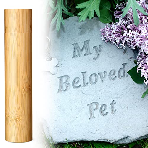 Scattering Urns Bamboo Scattering Cremation Small Urns Mini Bamboo Spreading Funeral Urn Tube Keepsake Urn with Black Velvet Bag Scattering Urns Human Ashes Caskets for Humans PET Dog Cat Ashes