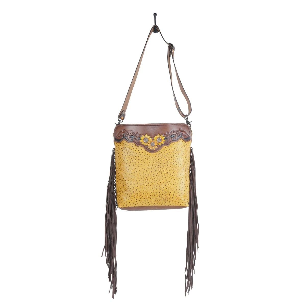 Myra Bag Drops Of Sun Hand-Tooled Bag S-4766