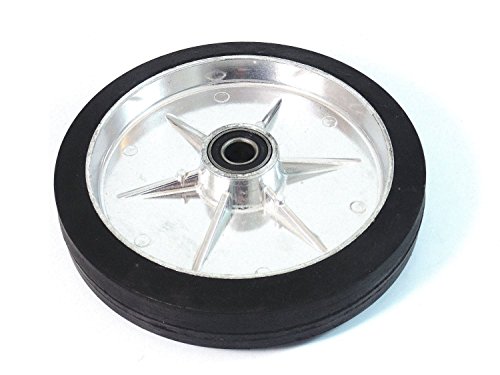 MOLIMER (2 Pcs) Troy Safety WAW8 8" x 1 5/8" Aluminum Flat Free Wheel for Hand Trucks