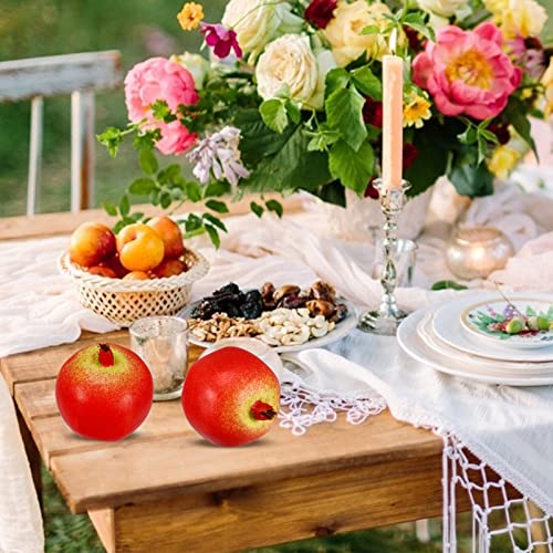 HOLIDYOYO 3pcs Simulated Pomegranate Faux Pomegranate Stem Artificial Fruits Props Photography Props Kitchen Fruit Display Fruit Props Fake Fruit Ornaments Red Desktop Fake Vegetables Foam