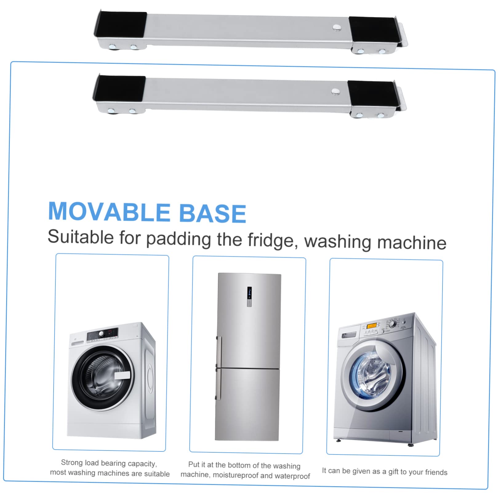 GATHINESS machine bracket furniture roller appliance washer and dryer pedestals refrigerator machine roller base dryer mobile roller washer stand slider Multifunction Refrigerator
